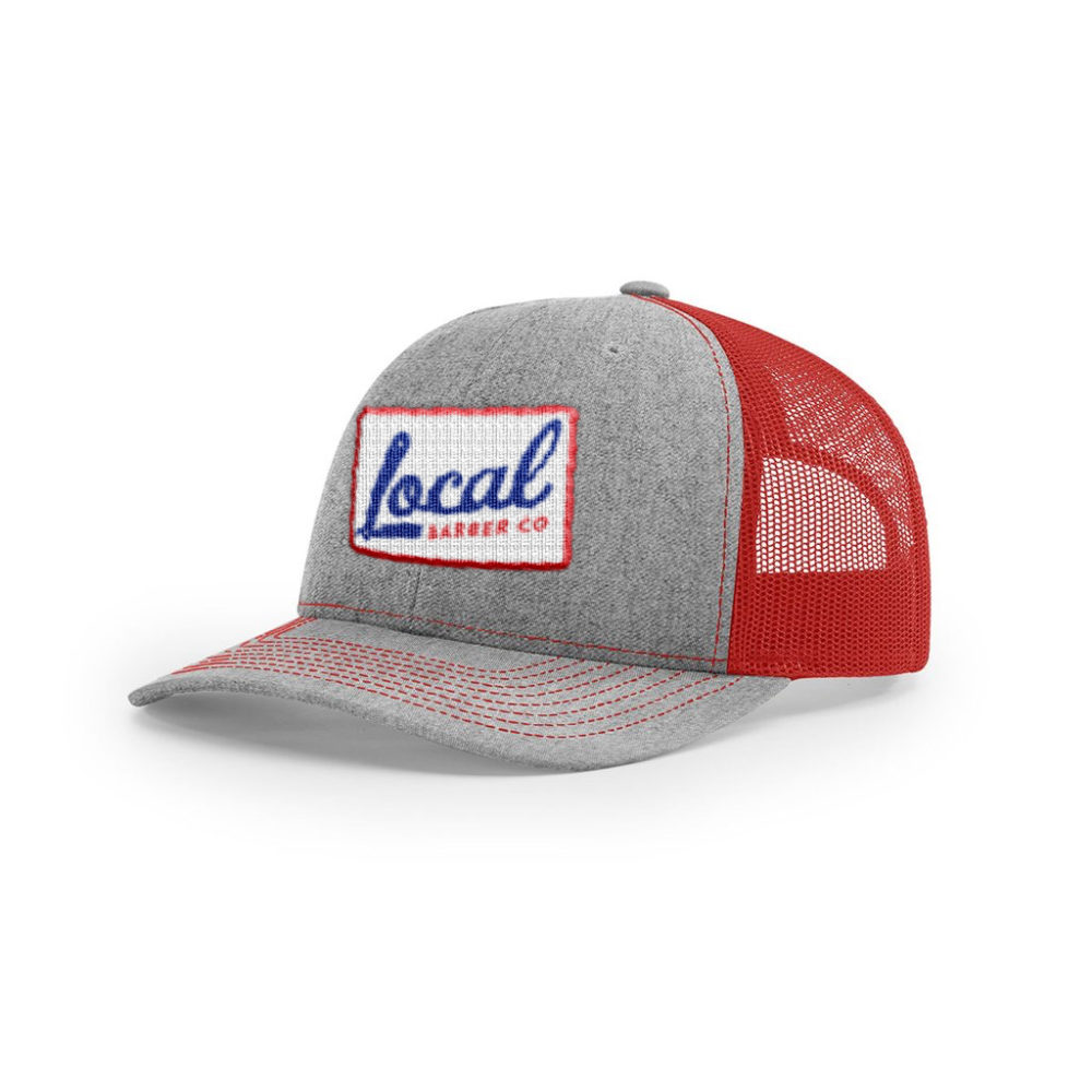 Local Barber Co Trucker Hat | Grey/White - Local Barber Co